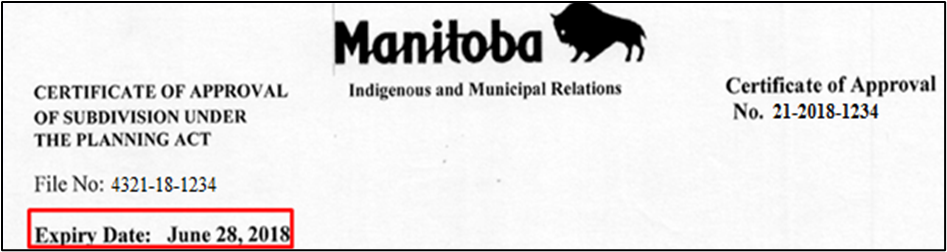 Certificates of approval – Teranet Manitoba - Land Titles